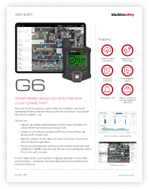 G6 connected single-gas detector - ensure safety & manage compliance.