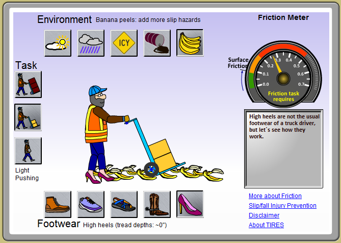 A Slips, Trips, and Falls Game