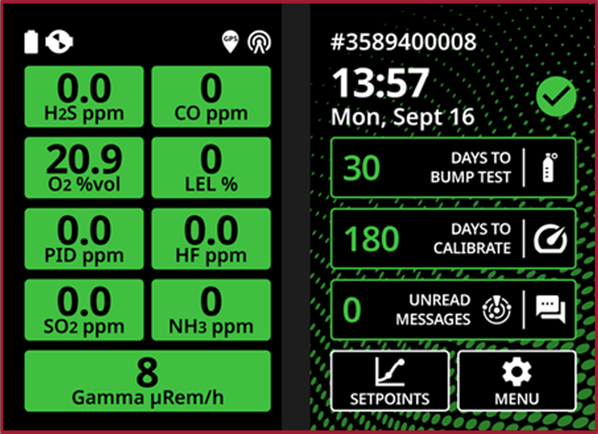 Connected Area Monitor 8-Gas and Radiation Detection Direct-To-Cloud